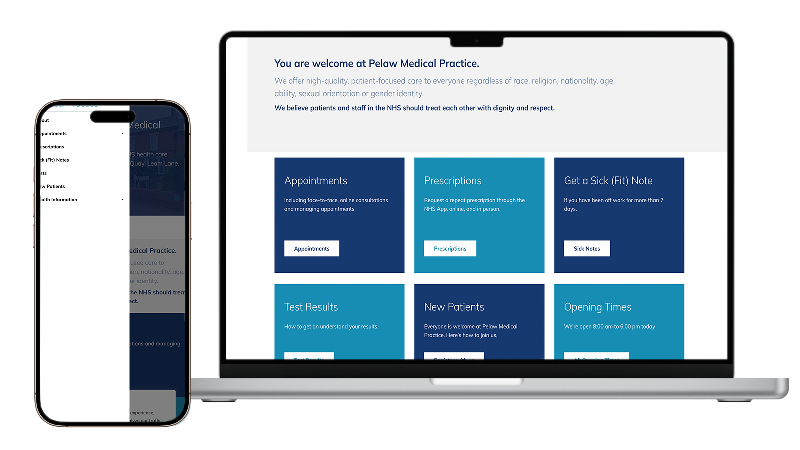 Welcome to our new website – Pelaw Medical Practice